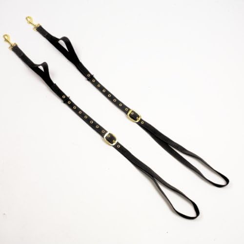 Eclipse Elasticated Lunge Side Reins, Adjustable In Black, Size: Small ...