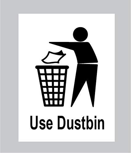 SIGN EVER™ Use Dustbin Sign Board Collage Office Signage Business 3mm ...