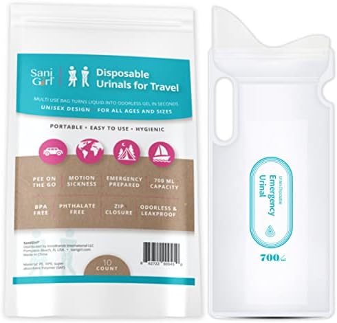 Amazon.com: SaniGirl Disposable Urinals | Portable Pee Bags | Travel ...