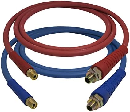 Amazon.com: Tectran Color-Coded Straight Air Line Hose Assembly w ...