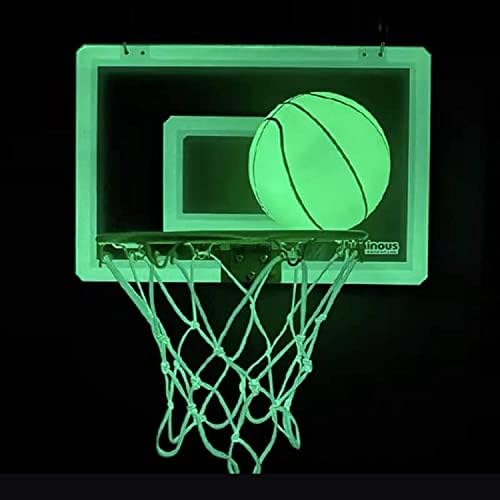 LUMINOUS-Green Light Glow in the Dark Indoor Basketball Hoop Pro Indoor ...