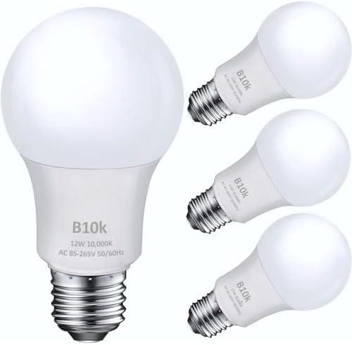 B10k 100W Equivalent 10000K LED Light Bulb, 12 Watts, 1200lumens ...