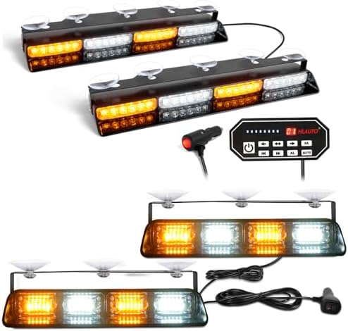 Amazon.com: HLauto Bundle-2 items: 604N Emergency Dash Strobe Lights w ...