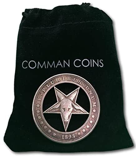Amazon.com: Hand Cut Hobo Coin The Devil 5 Pointed Star Satanic Ritual ...