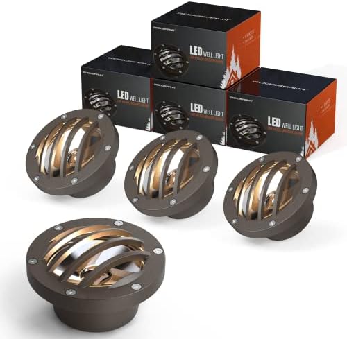 GOODSMANN Well Lights Low Voltage 4W LED Outdoor Landscape Lights 200 ...