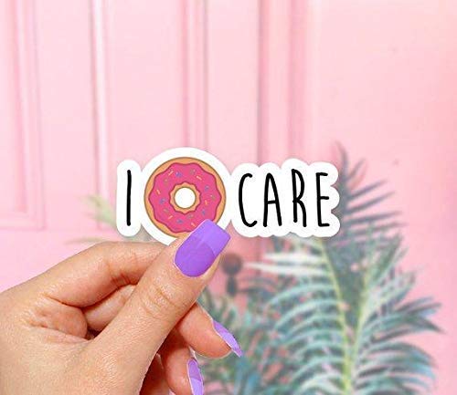 Amazon.com: I Donut Care Sticker - for Laptops, Water Bottles and ...