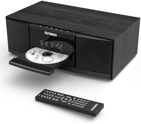 Amazon.com: Vintage Bluetooth Stereo System for Home, THINKYA 36W RMS ...