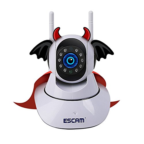 ESCAM G02 Dual Antenna 720P Pan/Tilt WiFi IP IR Camera Support ONVIF Max Up to 128GB Video ...