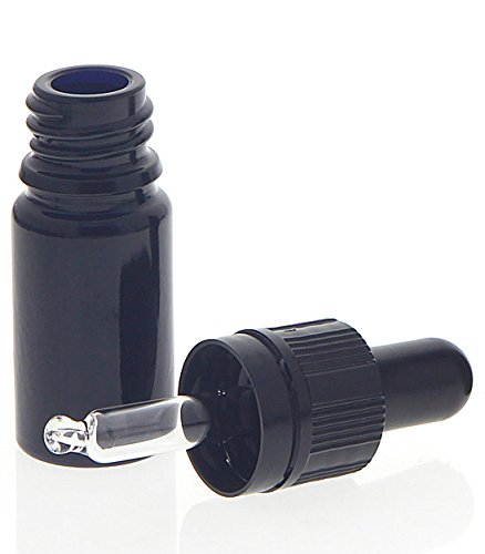 Miron Violet Glass Bottle with Pipette, Kosmetex Pipette Bottle Empty ...