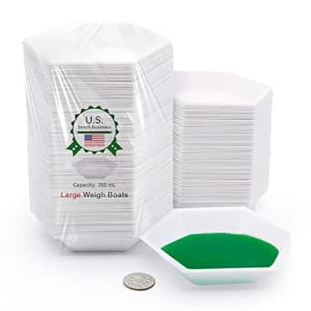 Hexagon Weighing Dishes | 350 mL Capacity | 500 Pack | Disposable ...