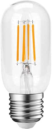 G.W.S® LED Filament Bulb, T45 E27 Edison Screw, LED Tubular Bulb, 4W ...