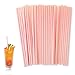 Amazon.com: Pink Straws Disposable, 100 Pcs Disposable Paper Straws ...