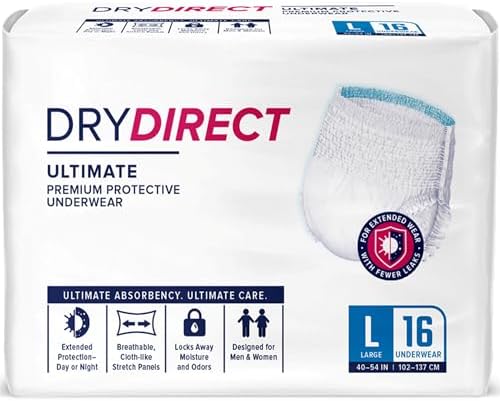 Amazon.com: Dry Direct Extra Protective Underwear, Soft Cloth-Like ...