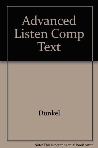 『Advanced Listening Comprehension』｜感想・レビュー - 読書メーター