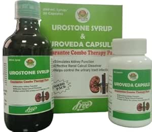 Buy Urostone Syrup & Uroveda Capsule, Ayurvedic Kidney Stone Remover ...