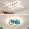 Shine LUEST Modern LED Ceiling Light Fixture White Flush Mount Ceiling ...