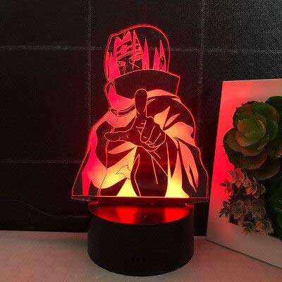 Buy Naruto 3D Figure Lamp Itachi Uchiha Kakashi Sasuke Sensor Light ...