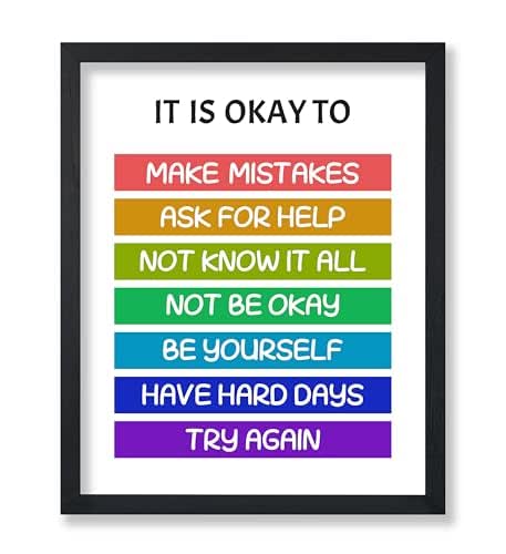 Amazon.com: Monem Art It's OK To Make Mistakes Poster - Typography ...