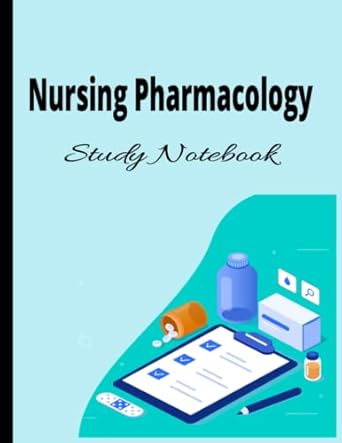 Nursing Pharmacology Study Notebook Blank Template Medication Workbook ...