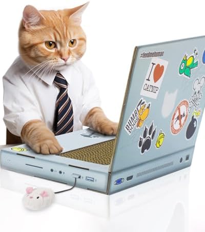 Amazon.com : Romicta Cardboard Cat Scratcher - 3-in-1 Laptop Scratcher ...