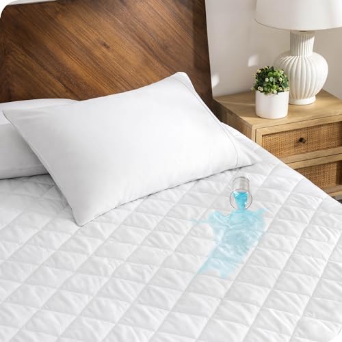 Amazon.com: Bare Home Quilted Fitted Mattress Pad (Split Head Flex King ...