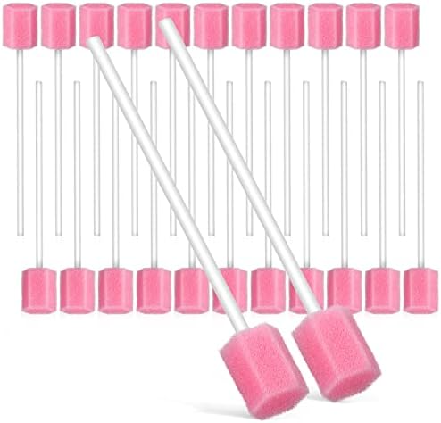 Amazon.com: Healifty 250 Count Disposable Oral Care Sponge Swabs ...