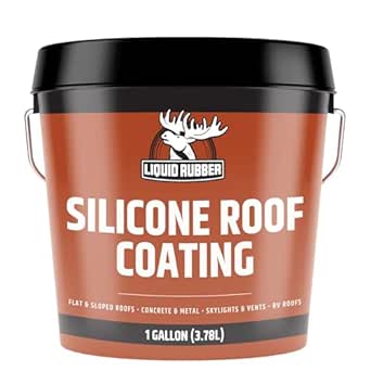 Liquid Rubber Silicone Roof Coating - UV-Reflective, No Primer Needed ...