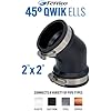 Amazon.com: Fernco Qwik Ell 2 in. Hub 45-Degree Flexible PVC Elbow ...