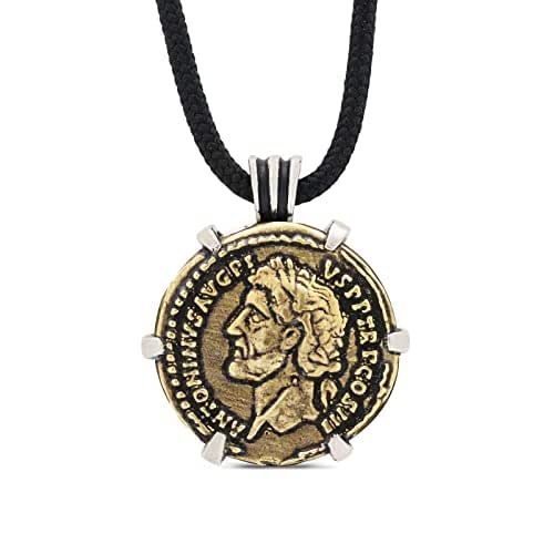 Amazon.com: Roman Emperor Denarius Pendant, Antoninus Pius Aureus ...