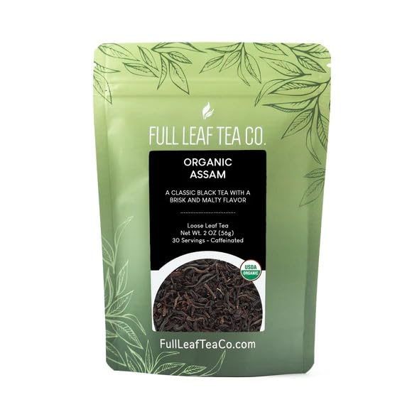 Amazon.com : Organic Assam (India) Black Tea - 2oz Bag (Approx. 30 ...
