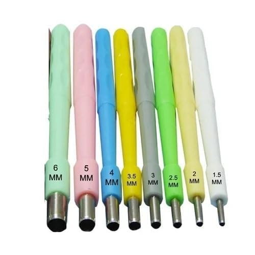 Medical Disposable Biopsy Punch | Skin Punch | Pack of 9 | 1mm, 1.5mm ...