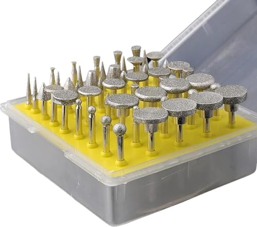 Amazon.com: Luo ke 7 Pcs Umbralle Shape Diamond Burr Set, 1/8'' Shank ...