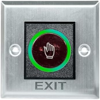 ZKTeco K1-1D No Touch Stainless Steel Exit Button | Touch-Free Push ...