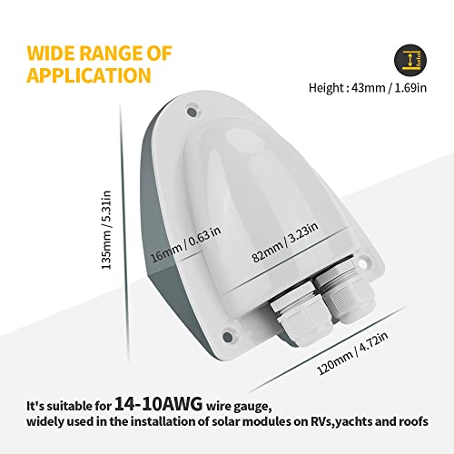 Snapklik.com : Solar Weatherproof Double Cable Entry Gland, Cable ...
