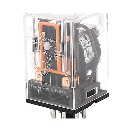 Amazon.com: Motor Control 8-Pin DPDT DIN Rail Electromagnetic Relay DC ...