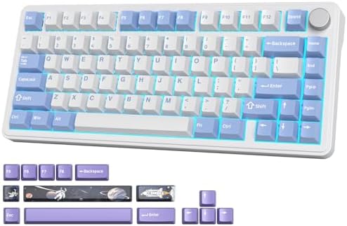 Amazon.com: surmen M75 75% Wireless Creamy Keyboard with Gasket, Pre ...