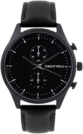 Joker & Witch Leather Beetle Black Dial Pu Analogue Watch For Men ...
