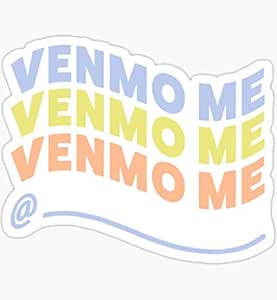 Amazon.com - venmo me #1 (with @_) - Sticker Graphic - Auto, Wall ...