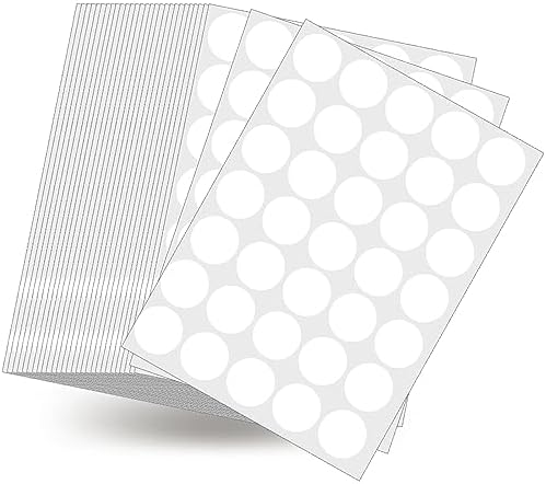 Amazon.com : Sxlaonanhai 1050 pcs 1 inch White dot Stickers Round Matte ...