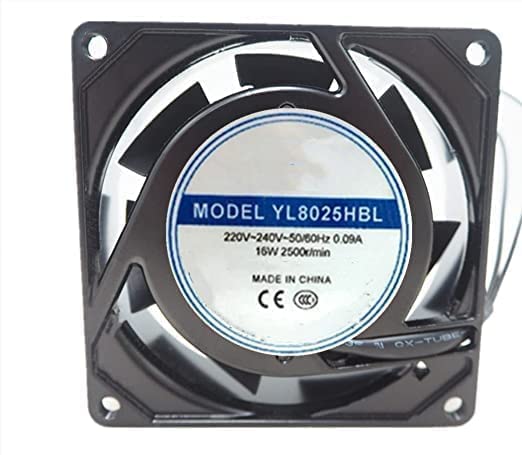 Amazon.com: YL8025HBL 220V 0.09A 16W 8025 Cooling Fan 80X80X25mm ...