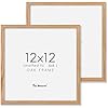 Amazon.com - 12x12 Picture Frames, Natural Oak Wood Frame 12 x 12 for ...