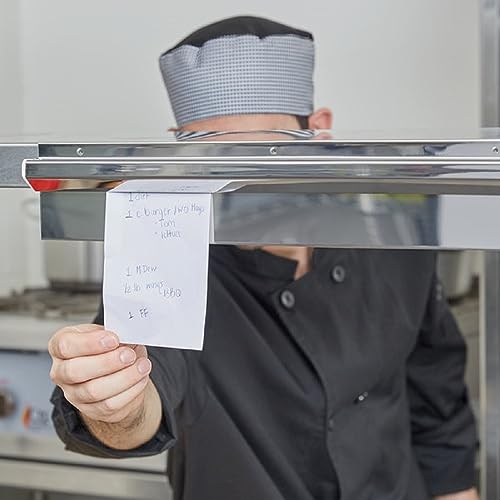 Snapklik.com : 18 Stainless Steel No Clip Check Holder Ticket Rack ...