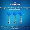 NKS Radar Key Disabled Toilet Bathroom Door Access Braille Easy Turn ...