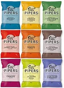Pipers Crisps Mixed Case 24x40 | Mixed Between 6 Flavours : Amazon.co ...