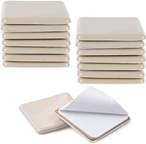 FOGAWA 16Pcs Furniture Sliders for Carpet 2.5Inch Laminate Floor ...