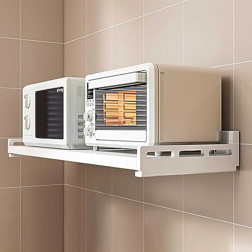 Microwave Oven Shelf Wall Mount - Space-Saving Kitchen Storage Solution ...