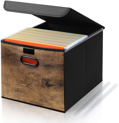 Amazon.com : Yalikop Hanging File Organizer File Box Hanging Folder ...