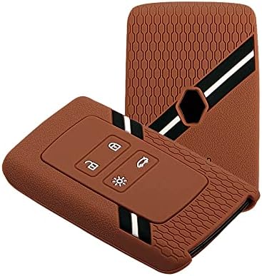 JVCV® Carbon Fiber Pattern Key Cover Compatible with Renault Kiger ...