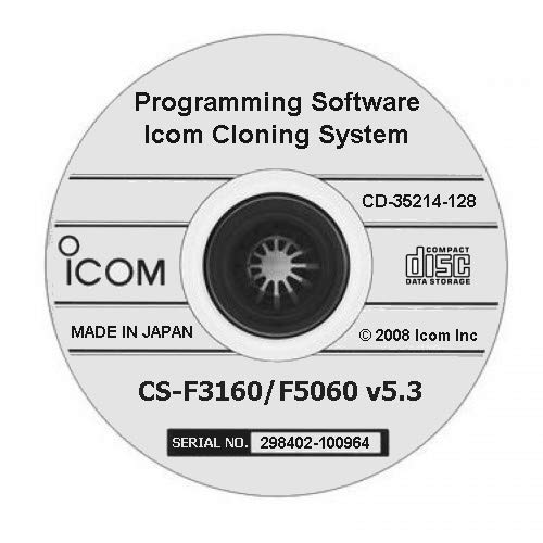 Amazon.com: Icom CSF3161/F5061 Programming Software : Electronics