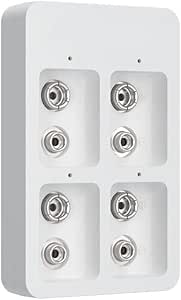 Amazon.com: TAMOSH Quick Battery Charger 4 Slots 9V with LED Indicators ...